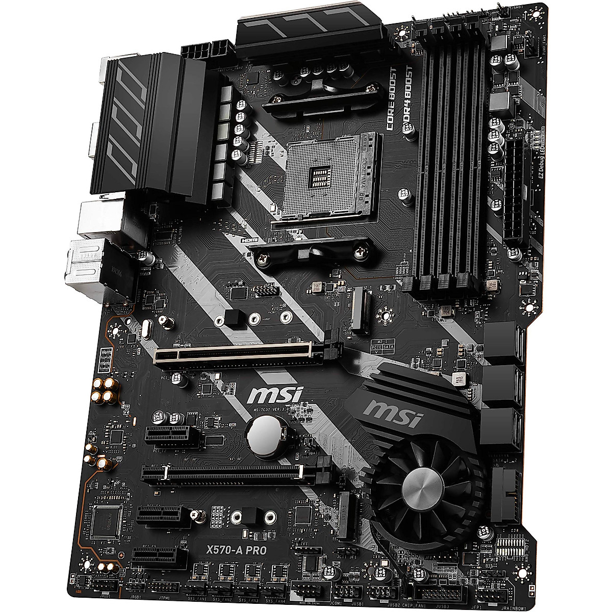 MSI X570-A PRO Motherboard (AMD AM4, DDR4, PCIe 4.0, SATA 6Gb/s, M.2, USB 3.2 Gen 2, HDMI, ATX) (Renewed)