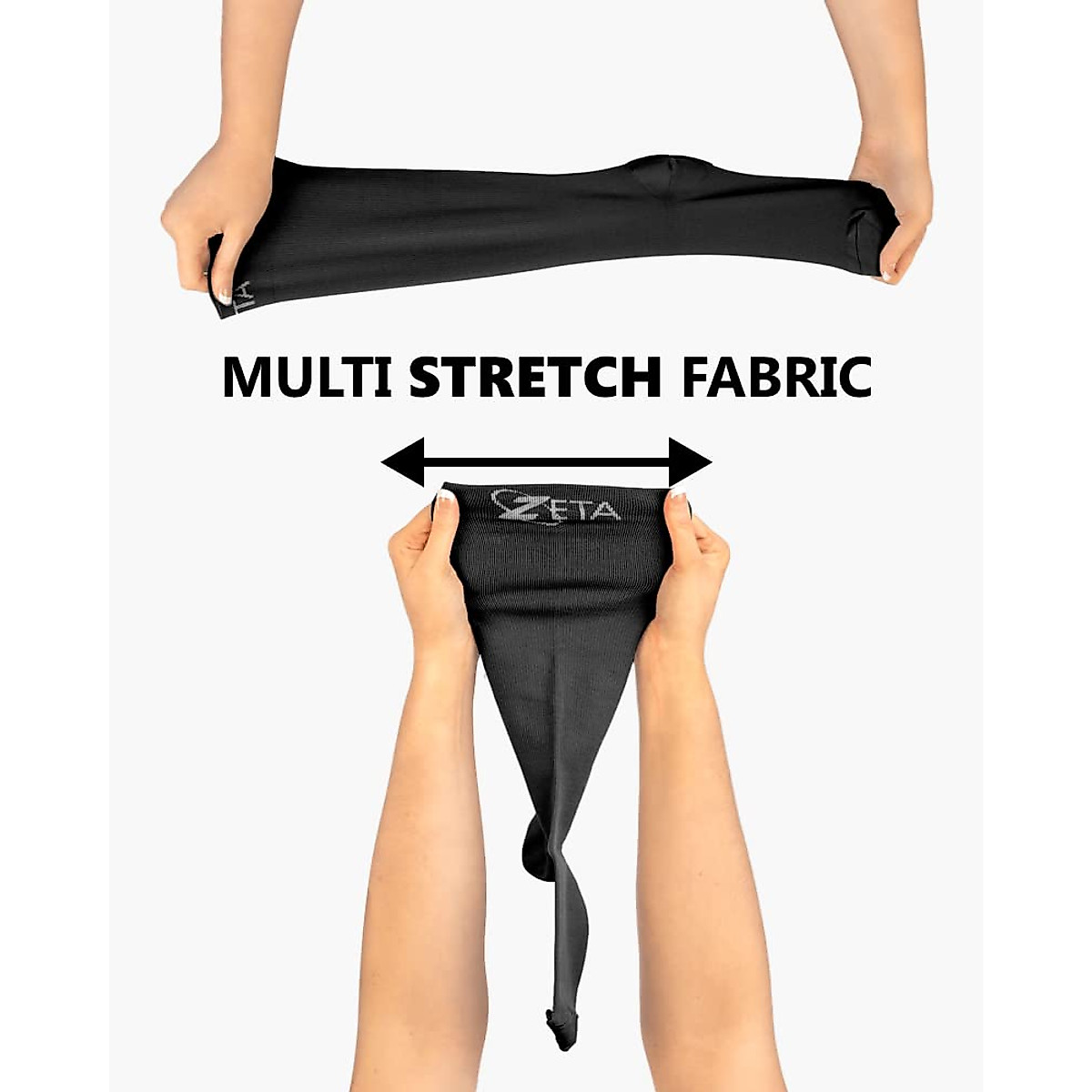 Zeta Wear Plus Size Leg Sleeve Support Socks - The Wide Calf Compression Socks Men and Women Love for Its Amazing Fit, Cotton-Rich Comfort, Compression & Soothing Relief, 1 Pair, 3XL, Black