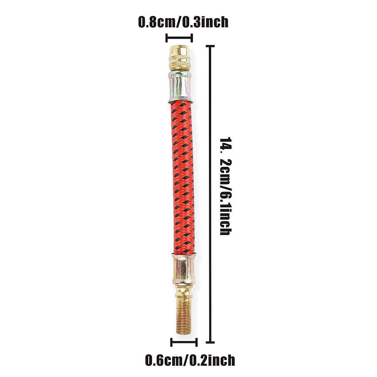 Yungeln Pump Extension Hose Extended Air Inflator Tube Inflatable Mouth Hose Pump Compatible for Xiaomi 1S M365 Pro Electric Scooter Inflatable Tyre Extension Valve for Bicycle Motorcycle