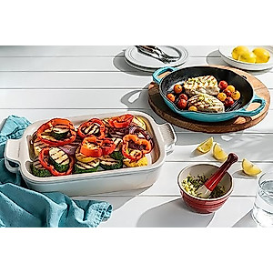 Le Creuset Stoneware Rectangular Dish with Platter Lid, 14 3/4" X 9", Artichaut