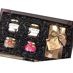 DOTUHAO Crinkle Cut Paper Shred, Black Color Crinkle Paper, Gift Basket Filler, Gift Box Filler Paper Shreds, Raffia Grass great for Gift Wrapping, Basket Filling (Black, 2 oz)