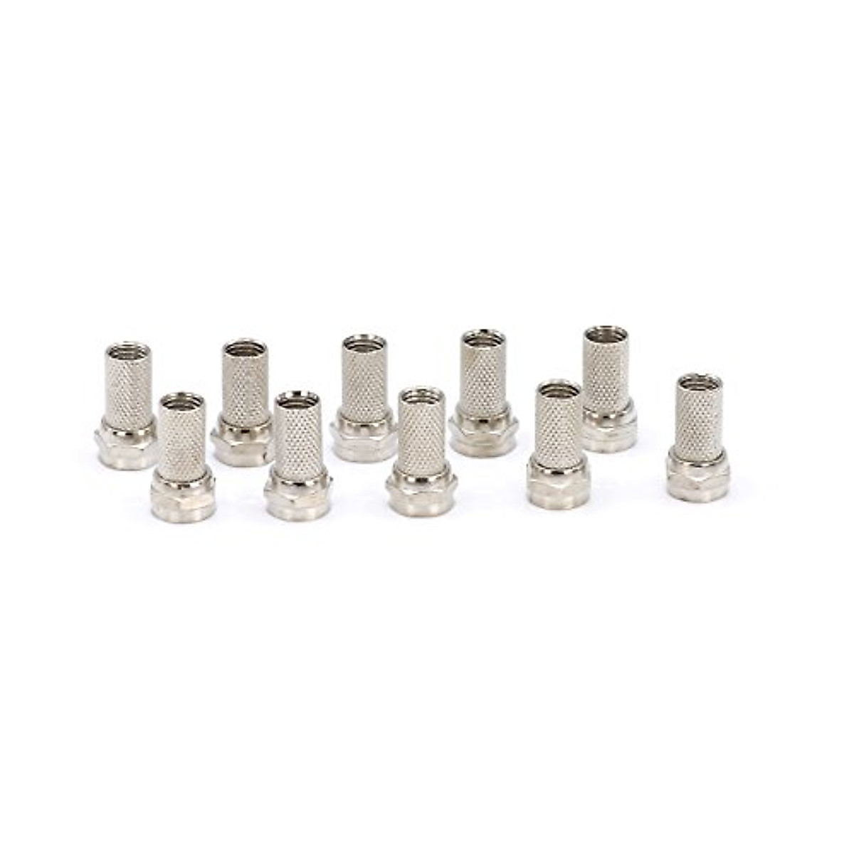 THE CIMPLE CO Coaxial Cable Screw on Connector (Twist on Connector/Fitting) for RG59 Coaxial Cable. Easy Installation, No Tools Required. Pack of 4