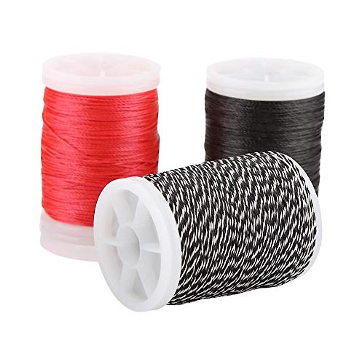 Dilwe Bow String Serving Thread, Nylon Fiber Spool Bow String Protective for Various Bows(Red)