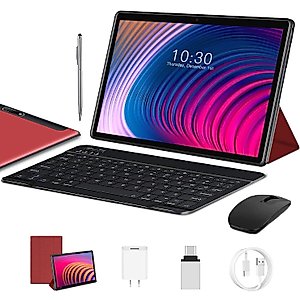 AOYODKG Android Tablet 10 Inch, Tablet with Keyboard Android 11 Tablets with 64GB and128GB Expand, 2.4G+5G WiFi Gaming Tablet, Bluetooth, 6000mAh Battery, HD Tablets