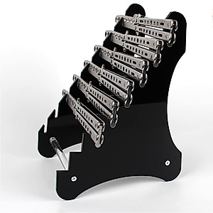 Acrylic Knife Display Stand Practice Knife Rack Practice Butterfly Knife Training Rack Dagger Rack Hunting Tactical Knife Rack (Black can hold 8)