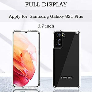 Restoo Samsung Galaxy S21 + Plus Case,Slim Clear Case with 4 [Shock Absorption] Corners Hard PC Back Soft TPU Bumper for Samsung Galaxy S21 + Plus 5G 2021-Clear