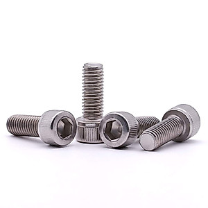 5/16-18 x 3/4" Socket Head Cap Screws, 304 Stainless Steel 18-8, Allen Hex Drive, Coarse Thread UNC, 12 PCS