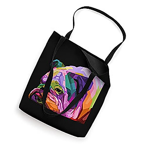 English British Bulldog Pop Art Portrait for Dog Owners Tote Bag