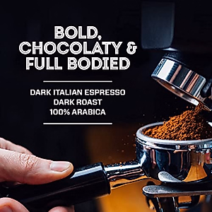 Eight O'Clock Coffee Dark Italian Espresso, 32 Ounce (Pack of 1) Dark Roast Ground Coffee, 100 % Arabica, Bold & Chocolaty