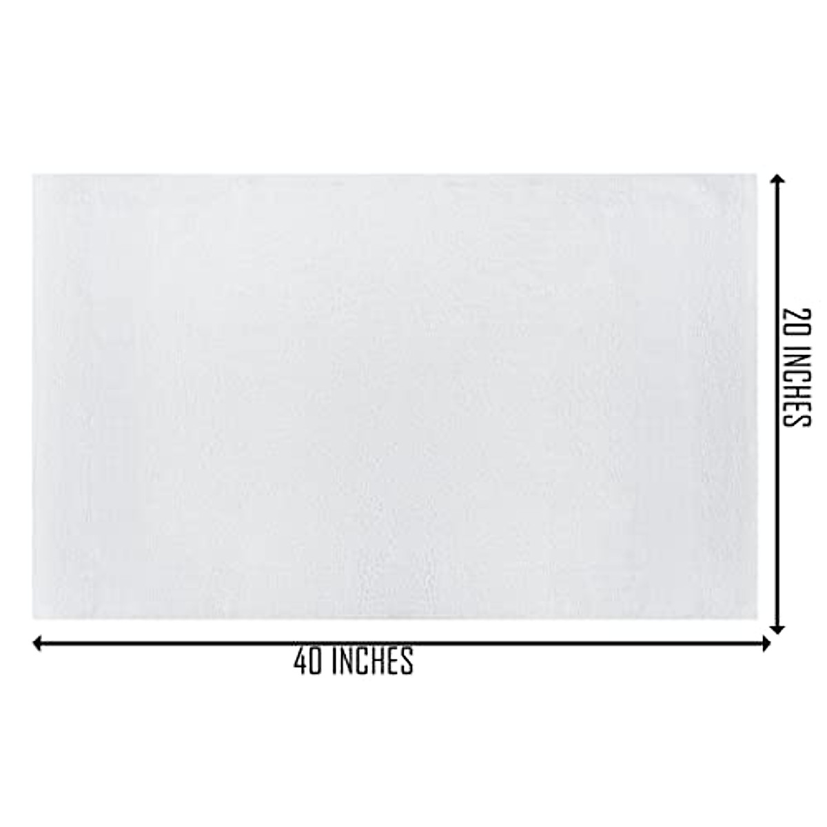 TOALLA (Pack of 12 White Bath Towels Bulk 20x40 Inches -100% Cotton Economy Cheap Bath Towels for Commercial Uses, Gym, Salon, Spa & Hair -Lightweight Bath Towels Quick Drying -Bath Towels Sets Bulk