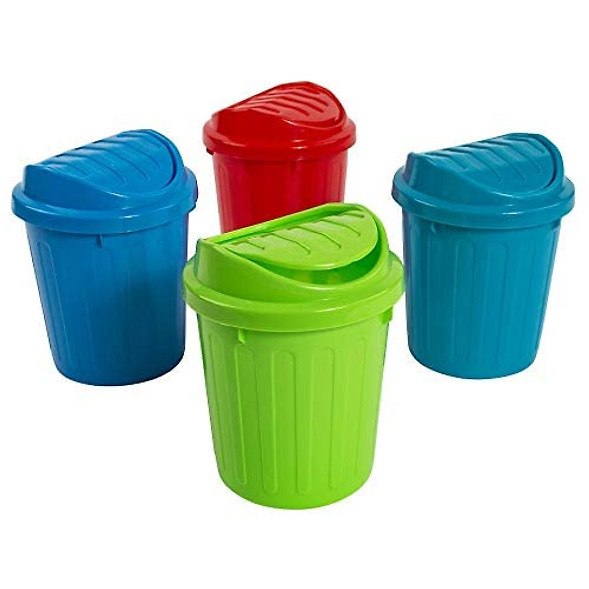 Desktop Mini Trash Can Rubbish Bin with Swing Lid
