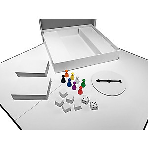 Create Your Own Board Game Set – DIY Kit with Blank Game Board, Game Pieces, Blank Cards, Dice, Spinner – Build Your Own Game for Family Board Games