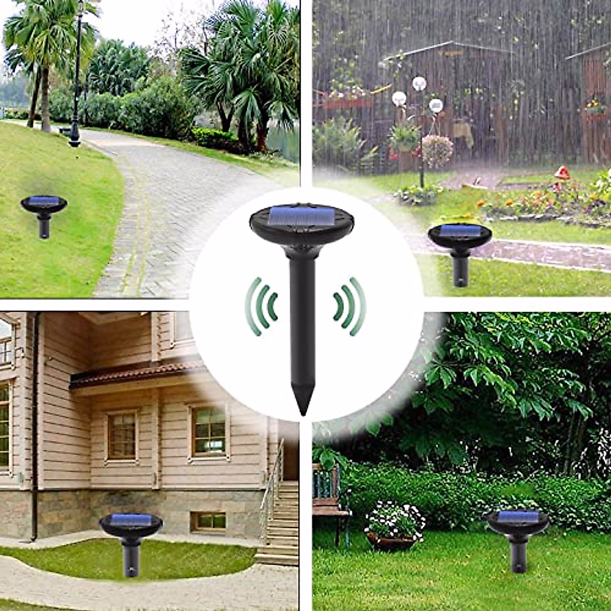 Winpest Snake Repeller Ultrasonic Solar,Snake Away Repellent for Outdoors,Solar Snake Repellent for Outdoors,Snake Repellant for Yard Pet Safe,Snake Repellent for Home,Snake Trap 6 Packs