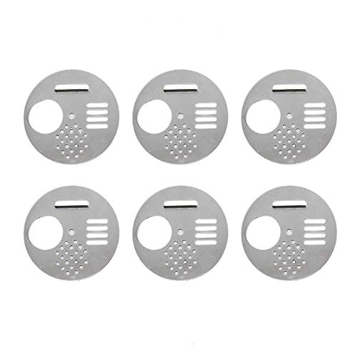 Lucas shops Stainless Steel Beehive Nuc Box Entrance Gate Beehive Tool ， Bee Hive Entrance Gate Stainless Steel Bee Entrance Discs Door for Beehive Nuc Box Bee Nest Beekeeper Tool（ 6PCS）