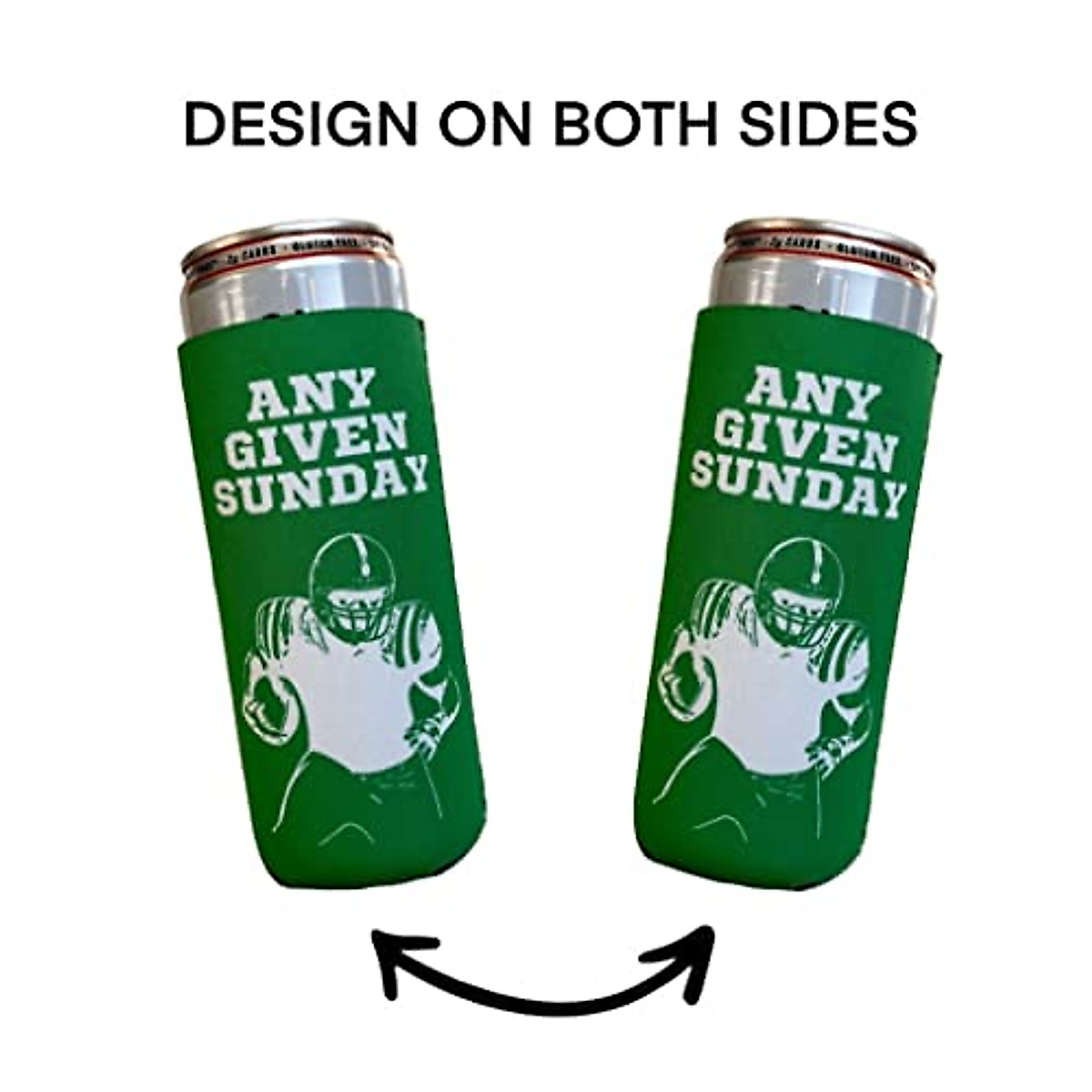 CoozieKings Tailgate/Football Themed Coozies - Neoprene Insulated - 6 Pack (Slim/Seltzer Can)