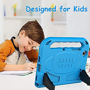 BMOUO Kids Case for Samsung Galaxy Tab A7 10.4 inch 2022/2020 (SM-T500/T503/T505/T507) - with Built-in Screen Protector, Shockproof Light Weight Handle Stand Galaxy Tab A7 10.4 Case for Kids, Blue