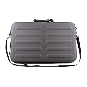 CASEMATIX DJ Controllers Travel Case Compatible with Hercules DJ Controller DJControl Inpulse 500 MK2 and More - Hard Shell DJ Mixer Case with Shoulder Strap and Foam For Audio Equipment - Case Only