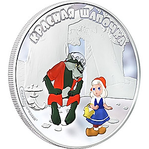2013 Cook Islands Proof - Little Red Riding Hood - Soyuzmultfilm - 1oz - Silver Coin - $5 Uncirculated