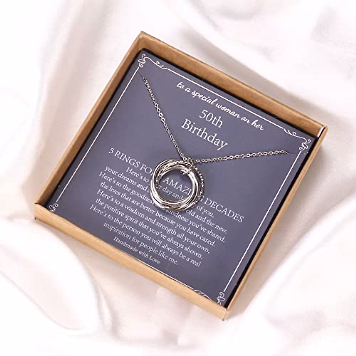 30th Birthday Gifts for Women, 3 Circle Necklace 30th Birthday Gifts Jewelry for Women Her Thirty 30 Years Old Birthday Gifts for 30 year old Woman Three 3 Decades Birthday Necklace for Women
