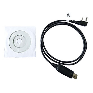 A AIRSN USB Programming Cable Compatible with BaoFeng Kenwood Retevis BF-888S UV-5R BF-F8HP H-777 RT21 RT22 RT19 Two Way Radio Walkie Talkie (Work on Win 7)
