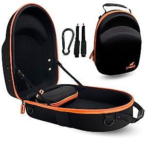 Hat Travel Case - Hat Carrier for Travel Hat Case for Travel with Sunglasses case, Airpods Pocket, 2 Straps - Baseball Cap holder organizer - Hat Storage for Baseball caps - yvera