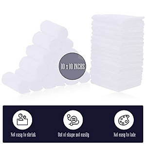 32 Pack Baby Washcloths - Luxury Coral Fleece - Extra Absorbent and Soft Wash Clothes for Newborns, Infants and Toddlers - Suitable for Sensitive Skin and New Born - Baby Shower - White, 10x10 Inch