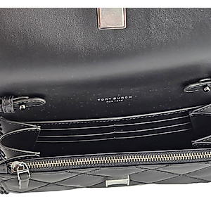 Tory Burch 150059 Willa Matte Women's Chain Wallet (Black), Small