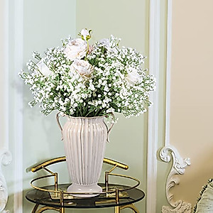 LYLYFAN 18 Pcs Babys Breath Artificial Flowers, Gypsophila Real Touch Flowers for Wedding Party Home Garden Decoration