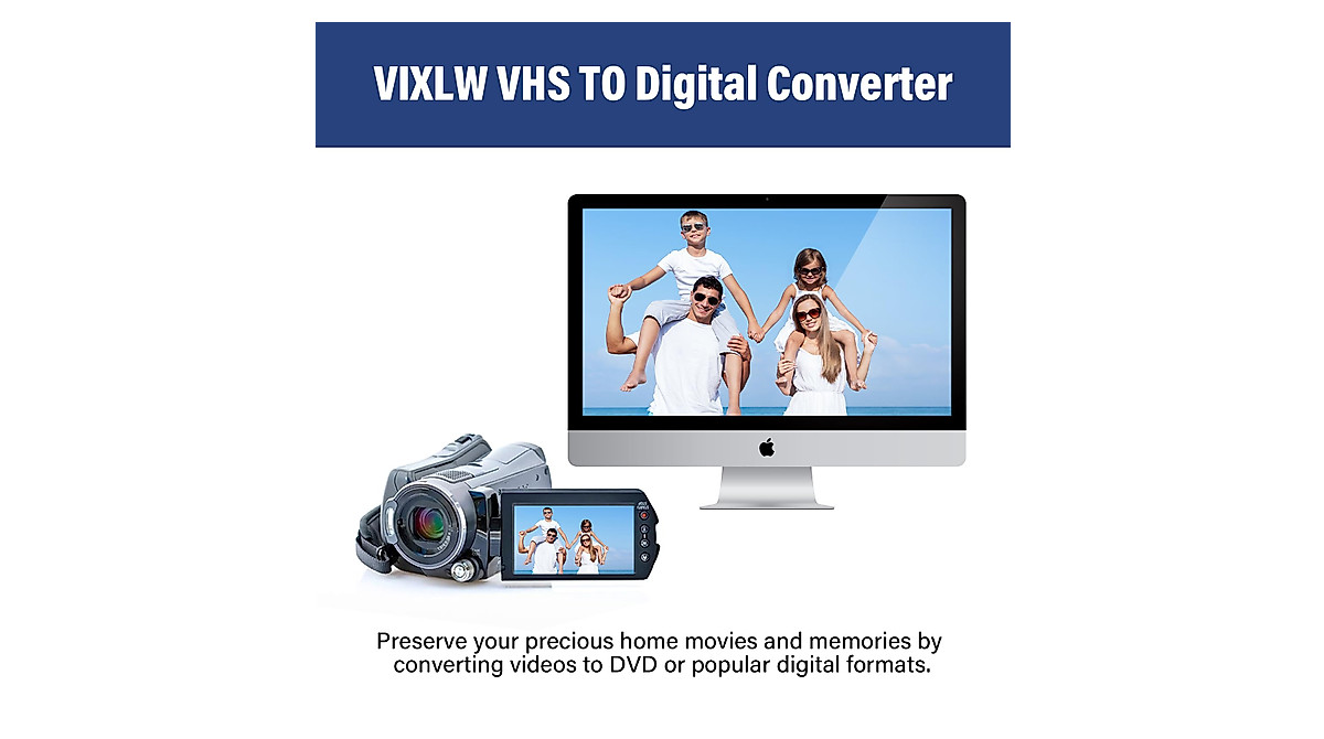 VIXLW USB Video Capture Device - Convert VHS & Camcorder to Digital