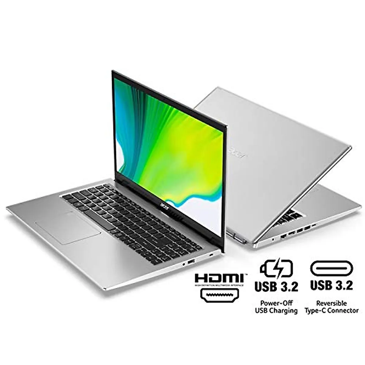Acer Aspire 5 A515-56-363A, 15.6" Full HD IPS Display, 11th Gen Intel Core i3-1115G4 Processor, 4GB DDR4, 128GB NVMe SSD, WiFi 6, Backlit Keyboard, Windows 10 Home (S mode)
