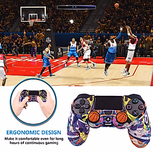 CHINFAI PS4 Controller DualShock4 Skin Grip Anti-Slip Silicone Cover Protector Case for Sony PS4/PS4 Slim/PS4 Pro Controller with 8 Thumb Grips (Kobe)