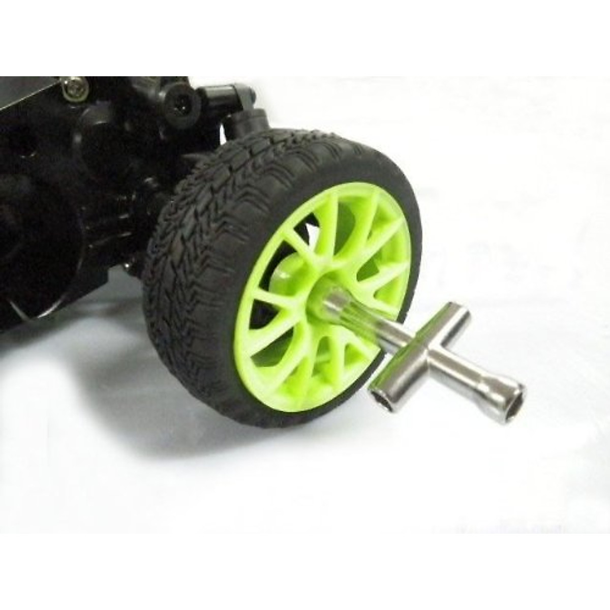 ShareGoo 2 Pack 4mm 5mm 5.5mm 7mm Cross Wrenches Maintenance Tool ,Small Sleeve Hex Socket Wheel Spanner for RC Model Car Truck Buggy