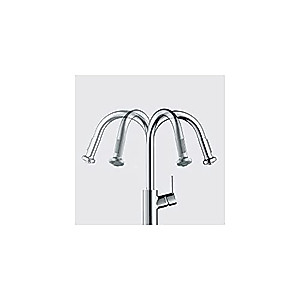 Talis S High Arc Chrome Kitchen Faucet + Soap Dispenser + Base Plate