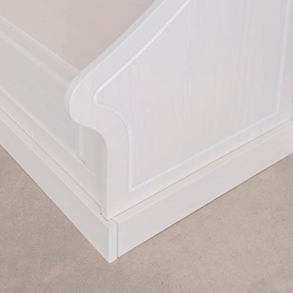 Linon Harris White Corner Breakfast Nook - Nook Only, Table is NOT included!