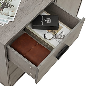 Iwell Storage Cabinet with Drawers & Shelf, Floor Storage Cabinet with Double Door, Sideboard, Cupboard for Living Room, Home Office