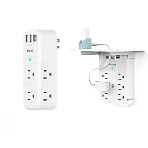 Wall Outlet Extender, Surge Protector with USB Smart Charging