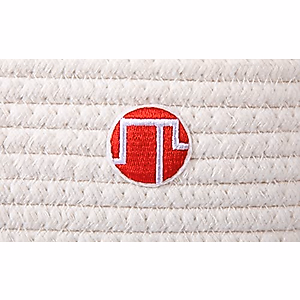 MeloMin NatureMe (50L) Cotton Rope Woven Laundry Basket (6 Colors) - 17” x15” - Home Storage Hamper Bin for Blankets, Comforters, Towels, and Toys (Pink)