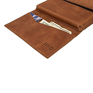 Hide & Drink, Cell Phone Wallet Handmade from Full Grain Leather (Sangria)