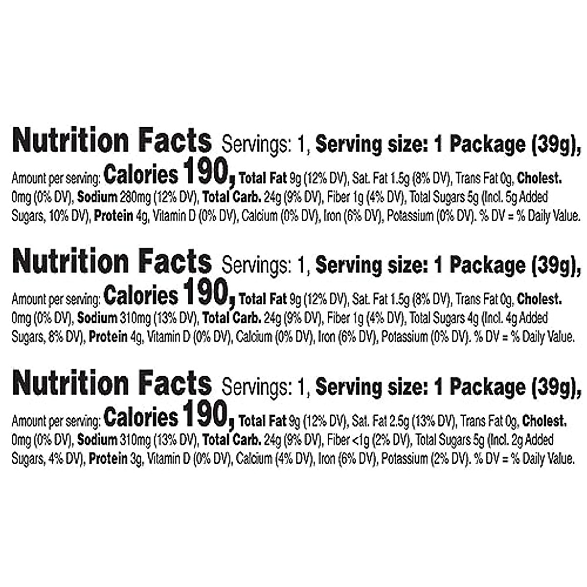 Keebler Sandwich Crackers, Single Serve Snack Crackers, Lunch Snacks, Variety Pack (45 Packs)