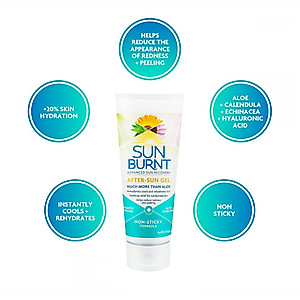 EMCW9 Ultra Hydrating Aloe Vera Gel by Sunburnt 6 Ounce,Clear,SUNB21006