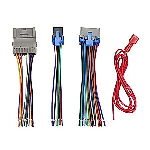 Radio Wiring Harness Male and Female Connector Adapter Plug Compatible with GM Chevy Silverado GMC Buick Vehicles 2003-2007 Stereo Wire Cable Plug Kit