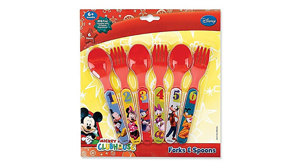 Mickey Mouse Fork & Spoon Set for Kids