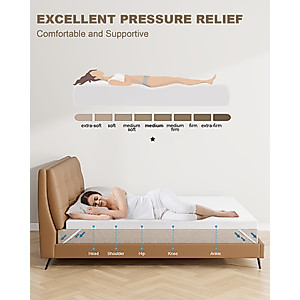 Zenzy 4" Twin Extra Long Firm Memory Foam Mattress Topper, [Removable] [Washable] Cover and [Adjustable] Straps, CertiPUR-US Certified Firm Mattress Topper Twin XL for College Dorm- White