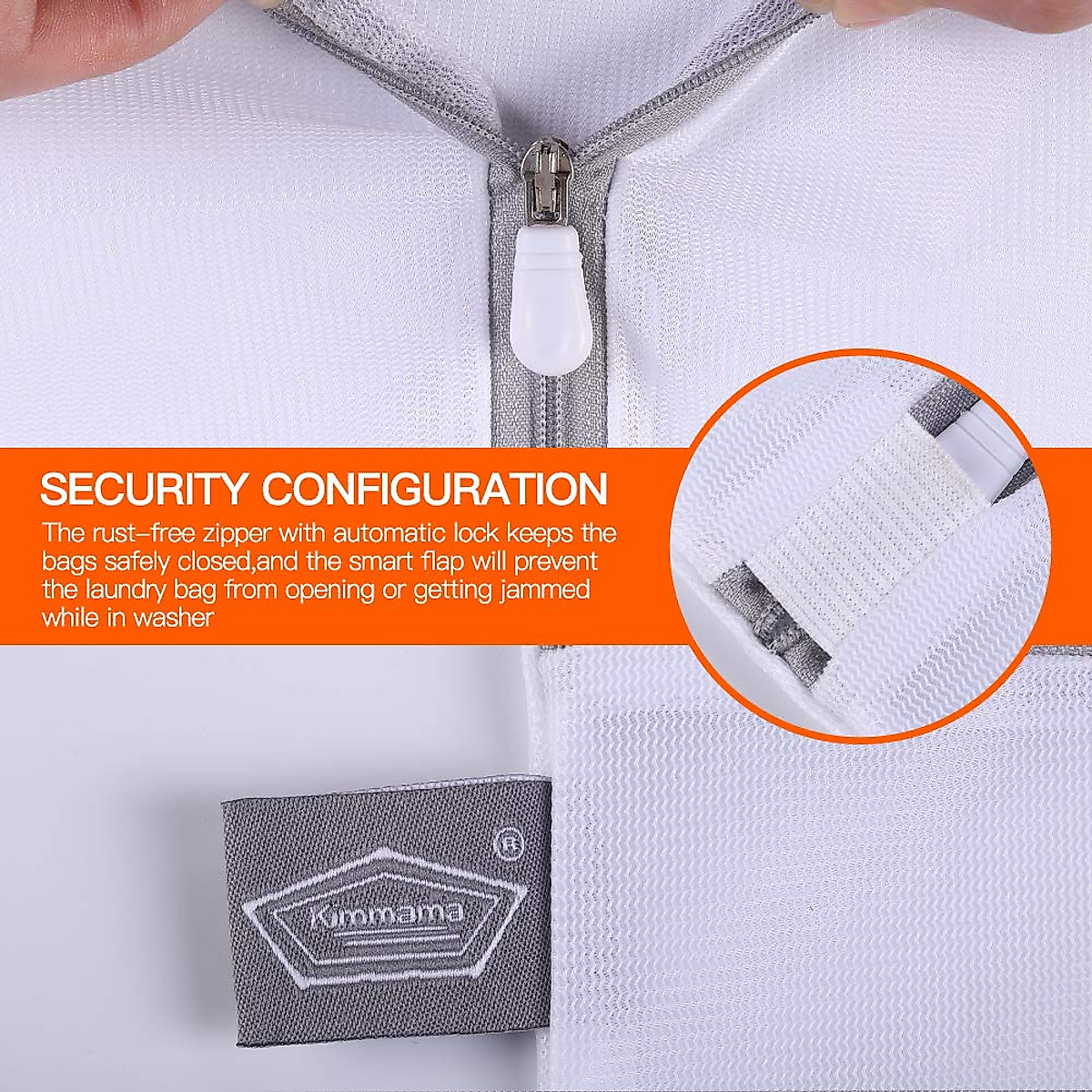 Kimmama Durable Fine Mesh Laundry Bags for Delicates,Small Size Lingerie Bags for Washing Delicates,Socks,Mask,10 x 12 Inches