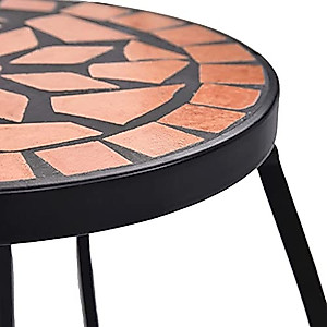 CUMYZO Mosaic Tables 3 pcs Terracotta Ceramic 11.1kg/24.42ib Plant Stands
