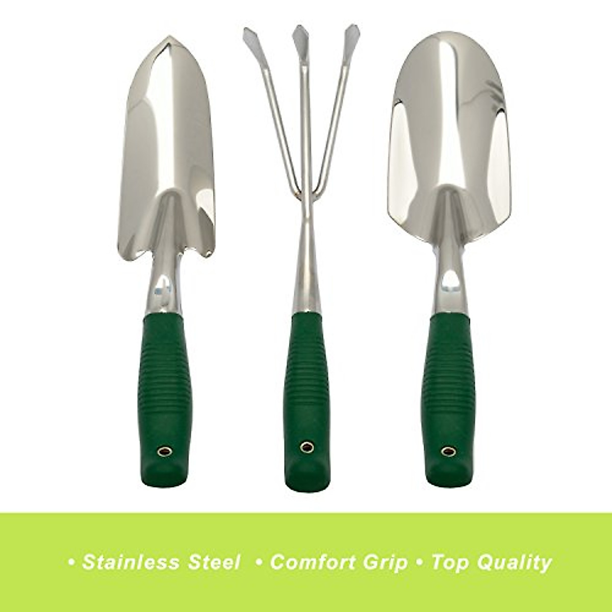 Picnic at Ascot 341-FO Designed & Assembled in The USA 3 Stainless Steel Tools, One Size, Forest Green