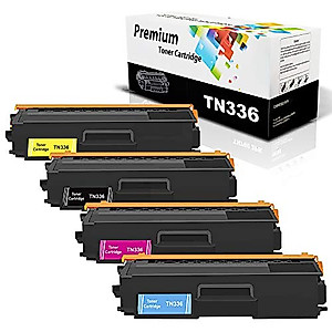 Compatible TN336 TN-336 TN315 TN-315 TN331 TN-331 TN339 Toner Cartridges for Brother HL-L8250CDN, HL-L8350CDW, HL-L8350CDWT, MFC-L8600CDW, MFC-L8850CDW MFC-9970CDW HL-4150CDN (4PK/BCMY) by FUTUNE