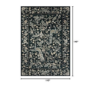 Loloi Rifle Paper Co. x Laurel Navy 9'-2" x 12'-2" Area Rug