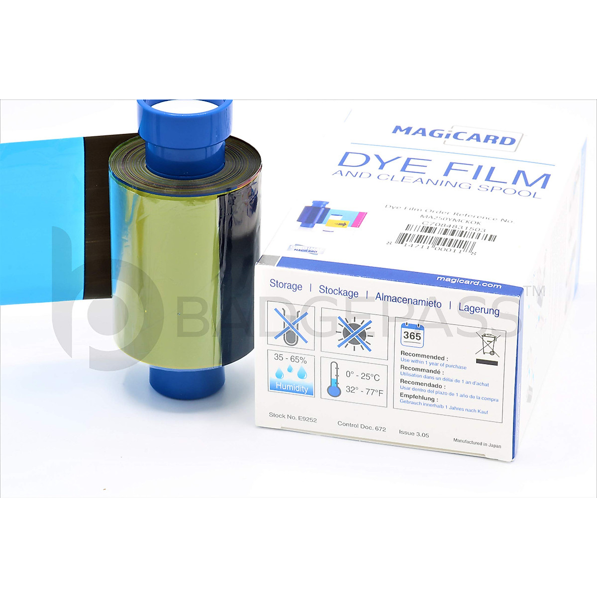 Magicard MA250YMCKOK Color Ribbon Kit (YMCKOK, 250 Prints) for Enduro and Rio Pro Series Card Printers Straight from Manufacturer