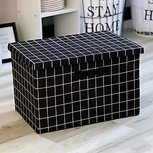 Holibanna Cube Storage Organizer Collapsible Storage Boxes Folding Storage Box Clothing Shoes Storage Basket with Lid Cloth Storage Bins Storage Containers